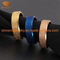 China New Titanium Stainless Steel Matte Ring Rose Gold Ring 2mm 6mm Stainless Steel Finger Rings SSR2059 for sale