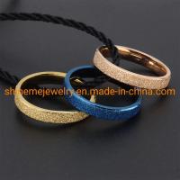 China New Titanium Stainless Steel Matte Ring Rose Gold Ring 2mm 6mm Stainless Steel Finger Rings SSR2059 for sale