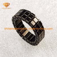 China Shineme Body Jewelry High Quality Fashion Black Plating Stainless Steel Ring for Men SSR2025 for sale