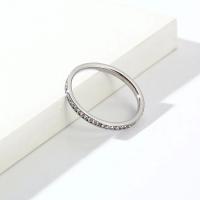 China 2mm Diamond Titanium Ring Female Tail Ring in Stock SSR763 for sale
