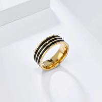 China Ins European and American Stainless Steel Plated 18K Gold Three Piece Ring Set Neutral Simple Light Luxury Men's and Women's Titanium Steel Jewelry for sale