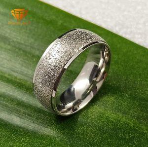 China Wholesale Hot Selling Sanding Stainless Steel Ring 316L Ring Jewelry SSR1945 for sale