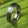 China Fashion Jewelry Stainless Steel Jewelry Between Silver and Blue Stainless Steel Ring for Men and Women SSR1990 for sale