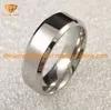 China Custom Stainless Steel Jewelry Silver Polished Stainless Steel Finger Ring SSR2011 for sale