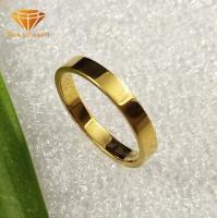 China Fashion jewelry Medical Stainless Steel Titanium Jewelry IP Gold 4mm Finger Ring SSR2030 for sale