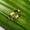 China Fashion jewelry Medical Stainless Steel Titanium Jewelry IP Gold 4mm Finger Ring SSR2030 for sale