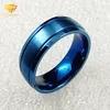 China Fashion Jewelry Stainless Steel 316L Blue Plating High Quality Titanium Wedding Ring SSR2026 for sale