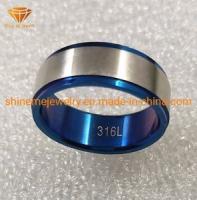 China Fashion Jewelry Stainless Steel 316L Blue Plating Titainium Jewelry Stainless Steel Rings SSR1977 for sale