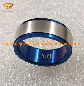 China Fashion Jewelry Stainless Steel 316L Blue Plating Titainium Jewelry Stainless Steel Rings SSR1977 for sale