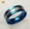 China Fashion Jewelry 316L Stainless Steel Ring Blue Plated Ring for Men SSR1979 for sale