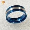 China Fashion Jewelry 316L Stainless Steel Ring Blue Plated Ring for Men SSR1979 for sale