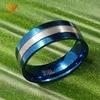 China Fashion Jewelry 316L Stainless Steel Ring Blue Plated Ring for Men SSR1979 for sale