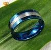 China Fashion Jewelry 316L Stainless Steel Ring Blue Plated Ring for Men SSR1979 for sale