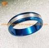 China Fashion Body Jewelry 6mm 316L Stainless Steel Ring Blue Plated for Men and Women SSR1980 for sale