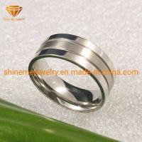 China Stainless Steel Jewelry Titanium Ring Tungsten Ring Fashion High Polished Silver Stainless Steel Rings SSR1911 for sale