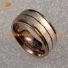 China Top Quality Fashion Jewelry Brown and Silver Stainless Steel Jewelry Titanium Jewelry Stainless Steel Ring SSR2028 for sale
