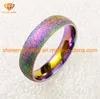 China Fashion Jewelry Stainless Steel Titanium Sandblushing Colorful Stainless Steel Finger Ring  SSR2054 for sale