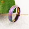 China Fashion Jewelry Stainless Steel Titanium Sandblushing Colorful Stainless Steel Finger Ring  SSR2054 for sale