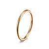 China Ins Genderless Cold Wind Titanium Steel Round Line Tail Ring Ring for Men and Women Neutral Smooth Plain Circle Jewelry SSR2540 for sale