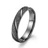 China Beveled Pearl Sand Titanium Steel Couple Rings Net Red Rings Trendy Fashion Accessories for sale