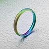 China Titanium Steel Colorful Ring for Women Pearl Sand Color Ring Rainbow Jewelry SSR2083 for sale