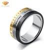China Factory Wholesale Body Jewelry Surgical Steel Calendar Ring Roman Numeral Time Ring Jewelry Ring for Men SSR076 for sale