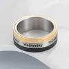 China Factory Wholesale Body Jewelry Surgical Steel Calendar Ring Roman Numeral Time Ring Jewelry Ring for Men SSR076 for sale