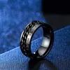 China Titanium Steel Viking Text Chain Ring Rotatable Viking Gold-Plated Personality Culture Ring SSR336 for sale
