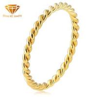 China Fashion Jewelry Titanium Steel Small Twist Couple Ring Stainless Steel Personality Ring Jewelry SSR3084 for sale