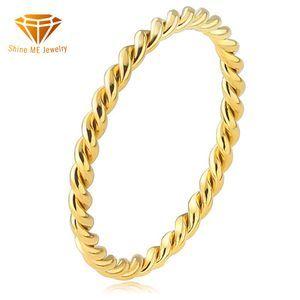 China Fashion Jewelry Titanium Steel Small Twist Couple Ring Stainless Steel Personality Ring Jewelry SSR3084 for sale