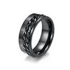 China Fashion Ring Release Stress Spinner Ring The Beer Bottle Artifact Roman Numeral Rotatable Chain Ring SSR436 for sale