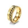 China Fashion Ring Release Stress Spinner Ring The Beer Bottle Artifact Roman Numeral Rotatable Chain Ring SSR436 for sale
