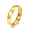 China Fashion Ring Titanium Stainless Steel Gold Plated Faceted Couple Rings Personality Rings Titanium Steel Rings Wholesale SSR2011 for sale