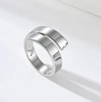 China Fashion Accessories Lightning Ring Stainless Steel Open Ring Personalized Titanium Steel Jewelry Customization SSR2456 for sale