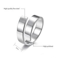 China Fashion Accessories Lightning Ring Stainless Steel Open Ring Personalized Titanium Steel Jewelry Customization SSR2456 for sale