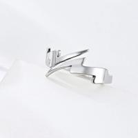 China Ins Minimalist Lightning Ring Stainless Steel Pen Ring Personalized Wear Hollow Titanium Steel Jewelry Customization SSR2455 for sale