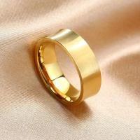 China Stainless Steel Concave Ring Gold Men's Titanium Steel Ring 7mm Personality Simple Hip Hop Ring Jewelry SSR2561 for sale