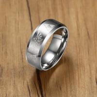 China Fashion Jewelry Animation Accessories 8mm Stainless Steel Zelda Logo Animation Ring Laser Ring SSR1240 for sale