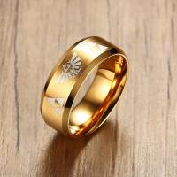 China Fashion Jewelry Animation Accessories 8mm Stainless Steel Zelda Logo Animation Ring Laser Ring SSR1240 for sale