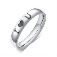 China Net Celebrity Ins Stainless Steel Ring I Love U Ring Simple Couple Ring Friendship Ring SSR2139 for sale