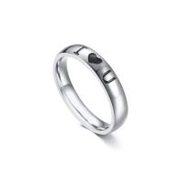 China Net Celebrity Ins Stainless Steel Ring I Love U Ring Simple Couple Ring Friendship Ring SSR2139 for sale