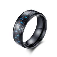 China Titanium Steel Carbon Fiber Ring Korean Version New Jewelry Gift Manufacturer Wedding Ring for Men SSR163 for sale