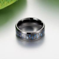 China Titanium Steel Carbon Fiber Ring Korean Version New Jewelry Gift Manufacturer Wedding Ring for Men SSR163 for sale