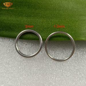 China Hot Sale Titanium Steel Personality Trend Round 2mm Stainless Steel Jewelry Finger Ring Ss4601 for sale