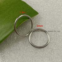 China Hot Sale Titanium Steel Personality Trend Round 2mm Stainless Steel Jewelry Finger Ring Ss4601 for sale