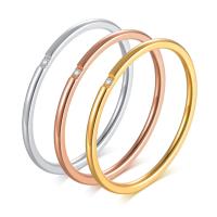 China Fashion Jewelry Stainless Steel Set Zircon Ring Gold Ladies 1mm Ring for Women Jewelry Wholesale SSR2577 for sale
