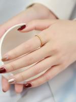 China Fashion Jewelry Stainless Steel Set Zircon Ring Gold Ladies 1mm Ring for Women Jewelry Wholesale SSR2577 for sale