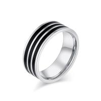 China Stainless Steel Silver Ring Neutral Simple Light Luxury Men's and Women's Titanium Steel Ring SSR872s for sale