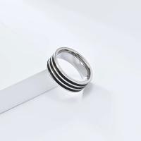 China Stainless Steel Silver Ring Neutral Simple Light Luxury Men's and Women's Titanium Steel Ring SSR872s for sale