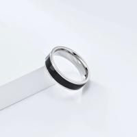 China Stainless Steel Silver Ring Neutral Simple Light Luxury Men's and Women's Titanium Steel Ring SSR872s for sale